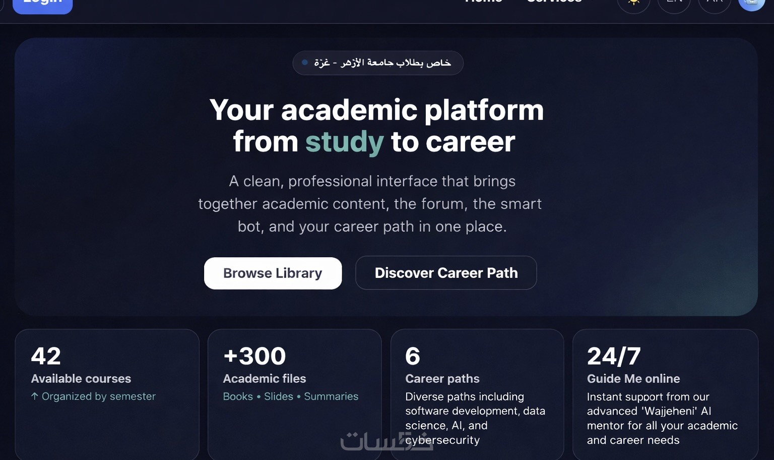 تصميم وتطوير موقع ويب عصري باستخدام HTML, CSS, JS - خمسات