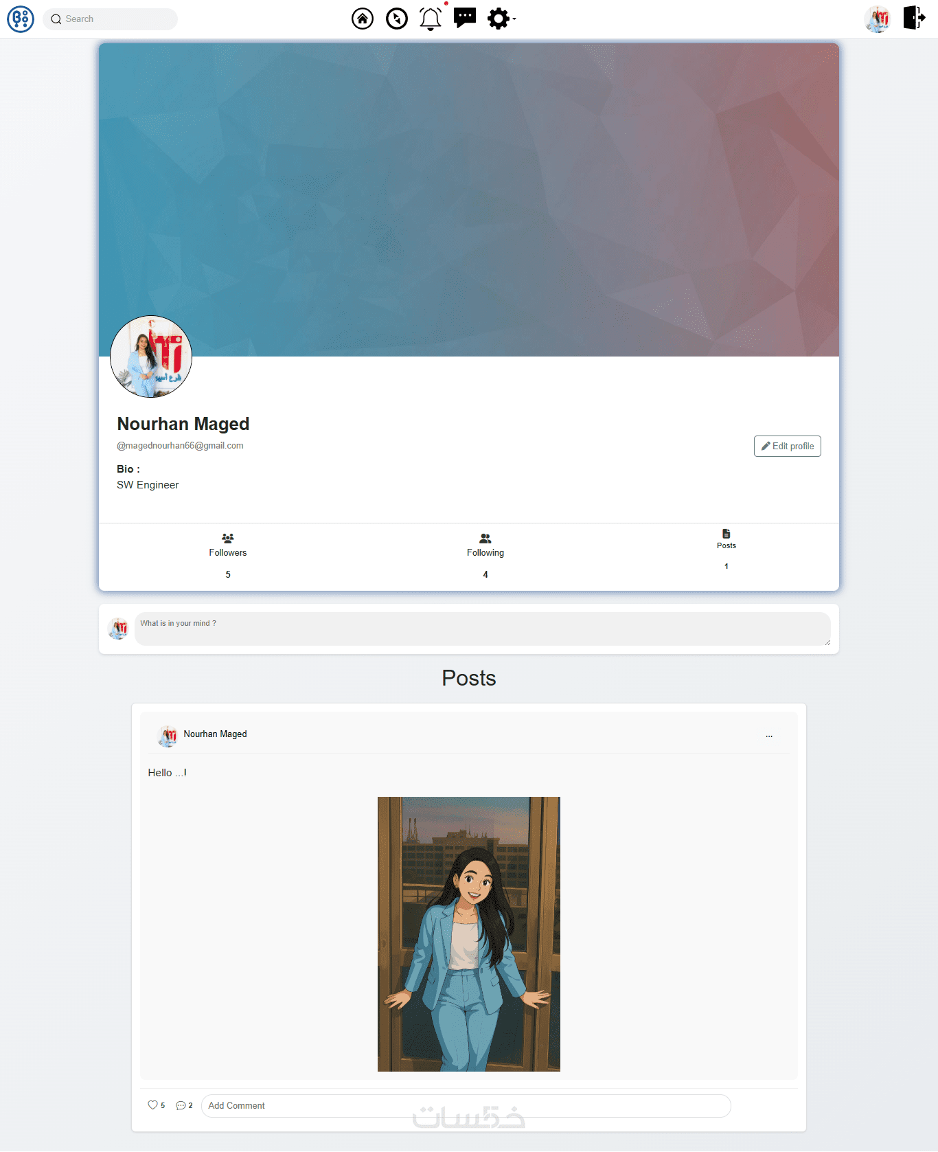 تنفيذ صفحة ويب متجاوبة باستخدام HTML, CSS ,JS ,Bootstrap - خمسات