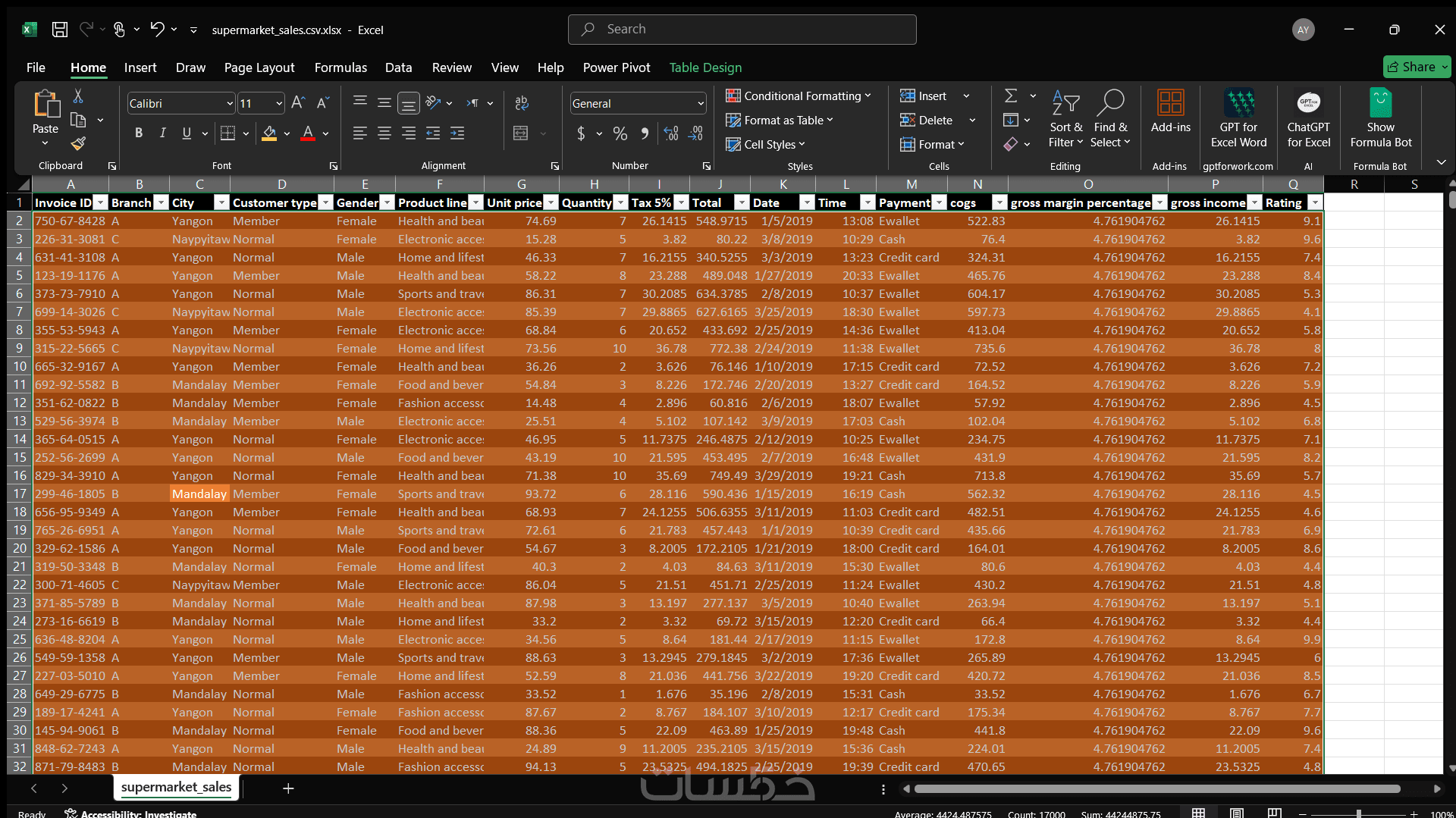 إدخال بيانات دقيقة ومنظمة في Excel أو Google Sheets - خمسات