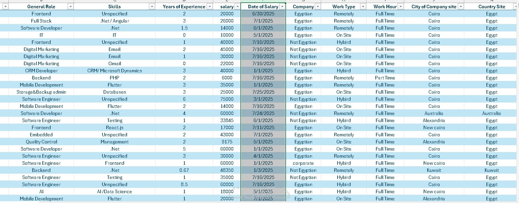 تنظيف وتجهيز بياناتك Excel CSV SQL لتكون جاهزة للتحليل - خمسات