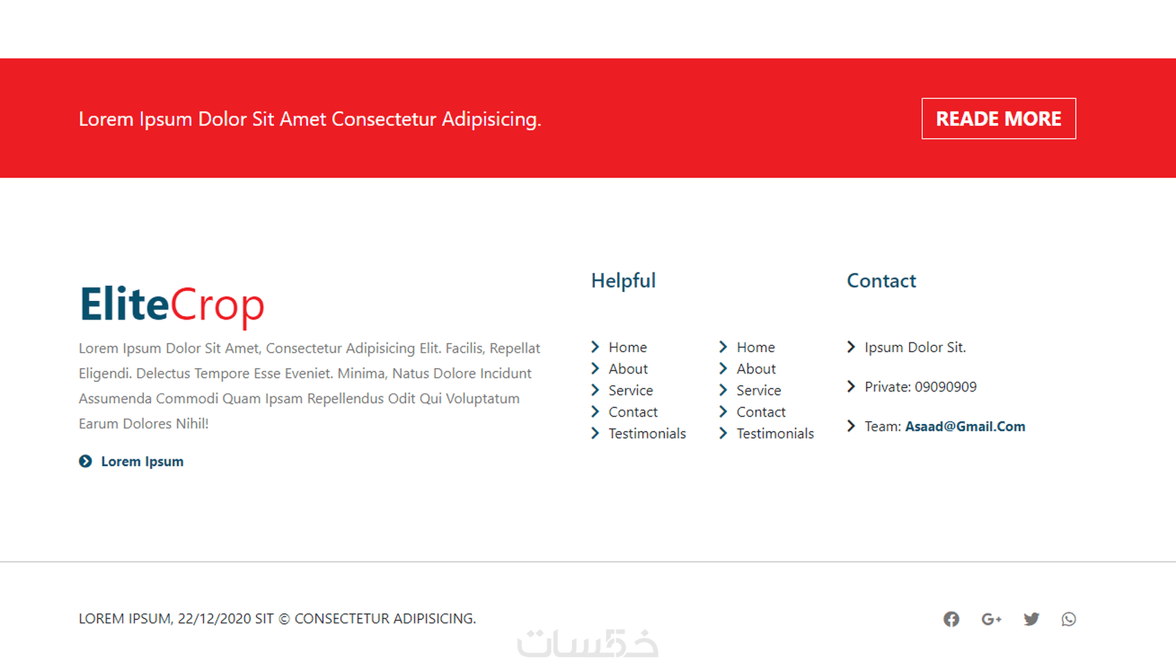 تصميم موقعك ب Html, Css3, Bootstrap, JQuery صفحتين ب 5 دولار - خمسات