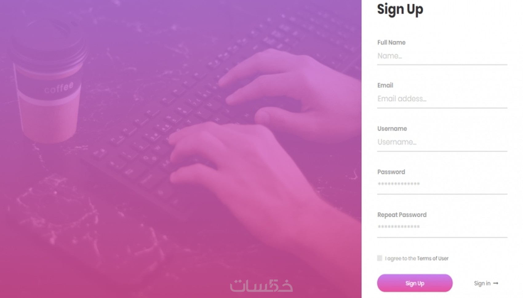 تصميم وتطوير صفحات الويب والتعديل على قوالب جاهزة HTML+ CSS - خمسات