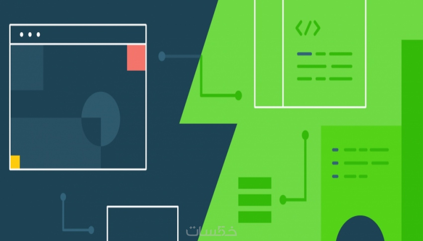 تصميم صفحة HTML5-CSS3-Bootstrap4-JS ومكتبات مثلا jQuery - خمسات