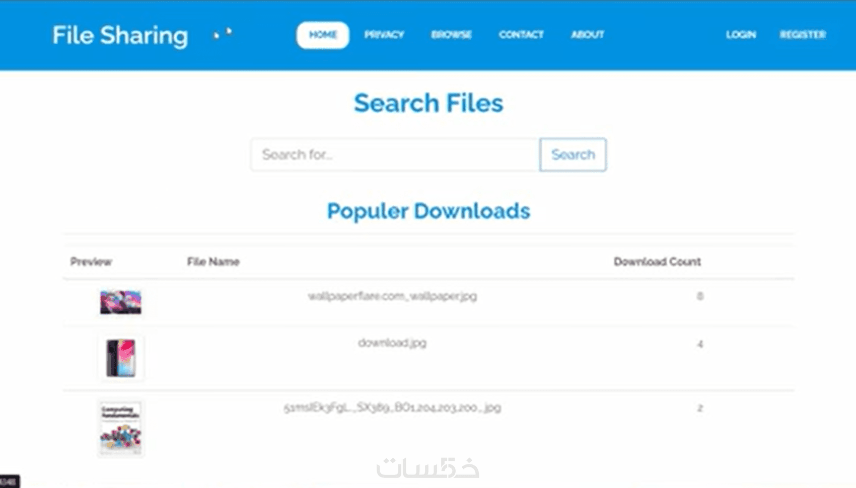 تصميم موقع الكتروني كامل Front-end and Back-end DotNet - خمسات