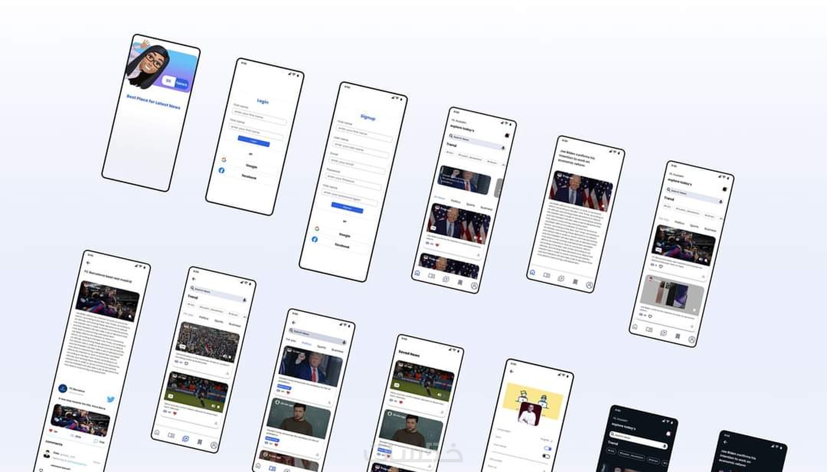 تصميم واجهات المستخدم Ui Ux خمسات