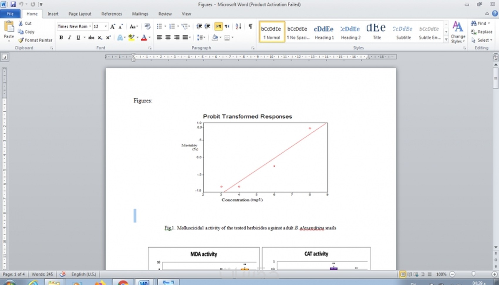 عمل تحليل probit analysis على SPSS والحصول على التركيزات - خمسات