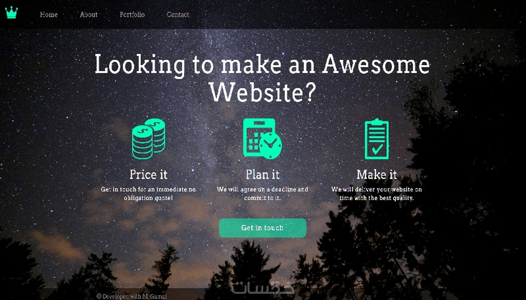 تصميم موقعك ب HTML5 | CSS3 | Bootstrap | jQuery - خمسات