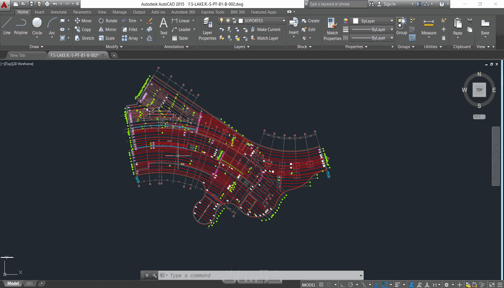 رسم وتصميم مخططات هندسية علي برنامج اوتوكاد Autocad 2d خمسات