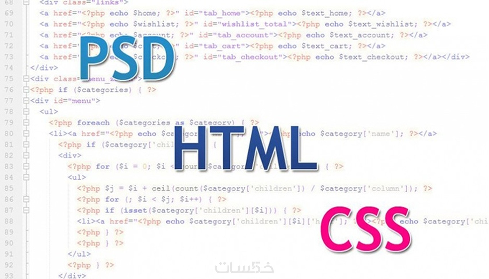 تحويل صورة الى صفحة ويب HTML , CSS - خمسات