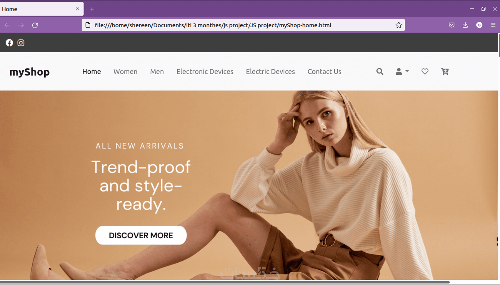 تصميم موقعك الألكترونى html5, css3, Bootstrap framework . - خمسات