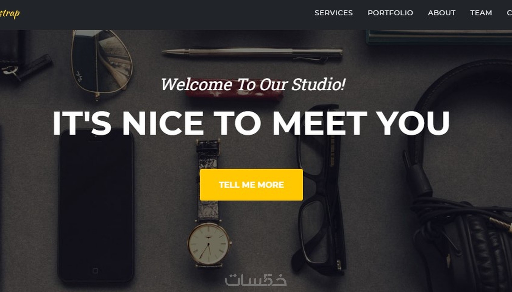 قوالب html css ,ووجهات الصفحات - خمسات