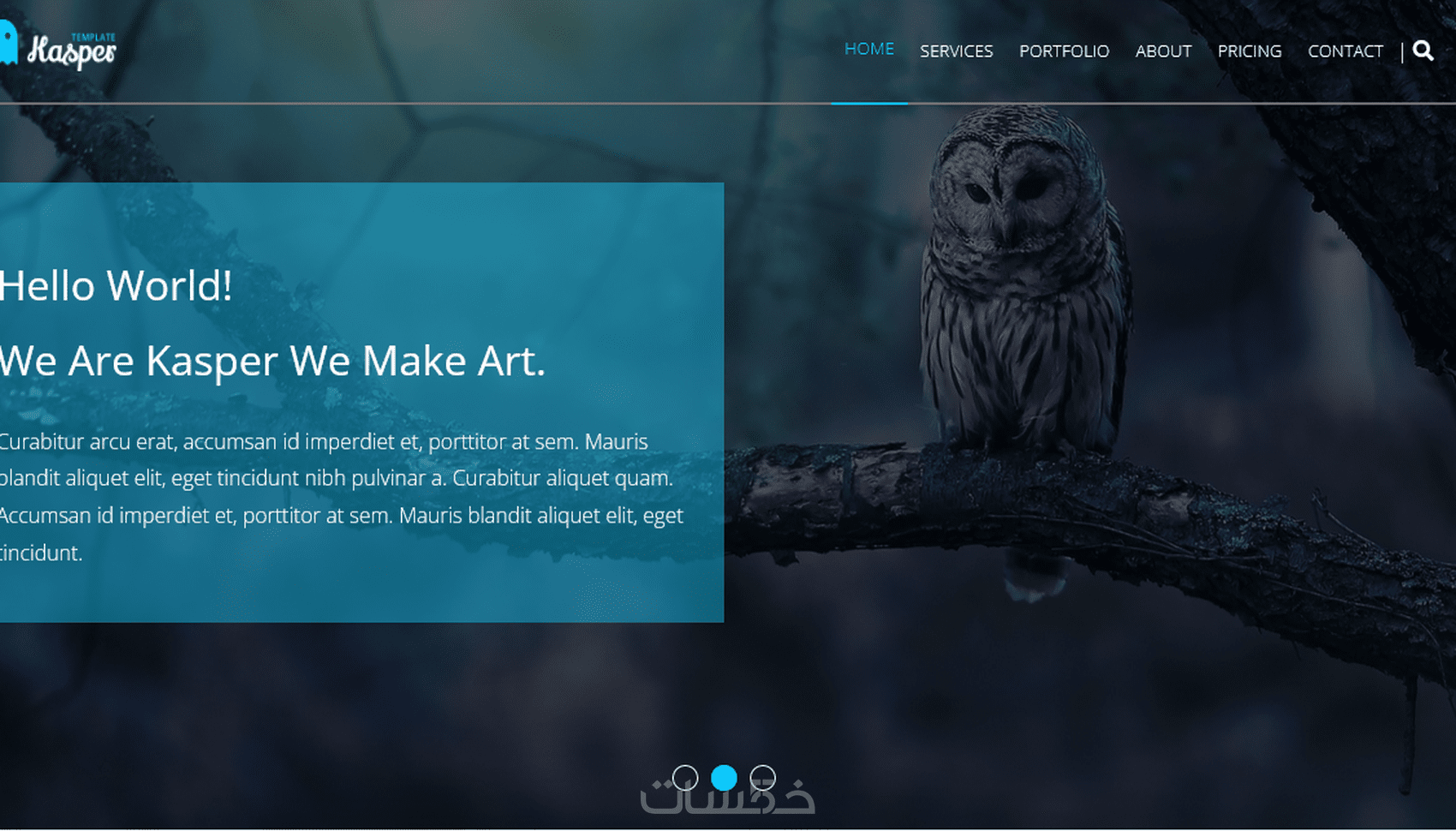برمجة موقع بواسطة CSS3- HTML5- JavaScript متجاوب - خمسات