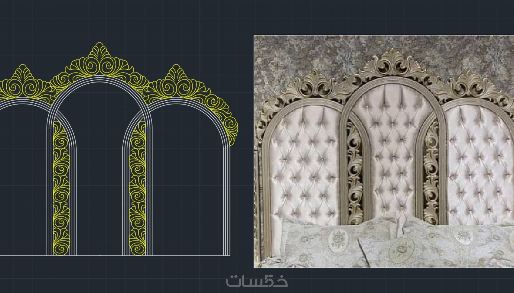 رسم التصاميم 2D , 3D لماكينات CNC - خمسات