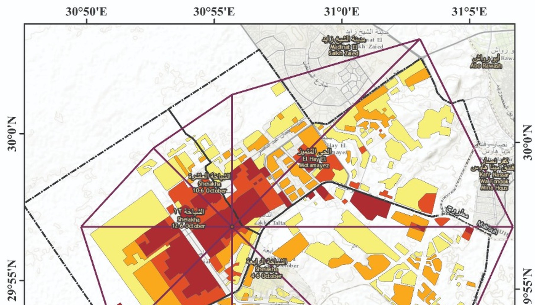 تصميم مختلف الخرائط في جميع المجالات بأستخدام Gis خمسات