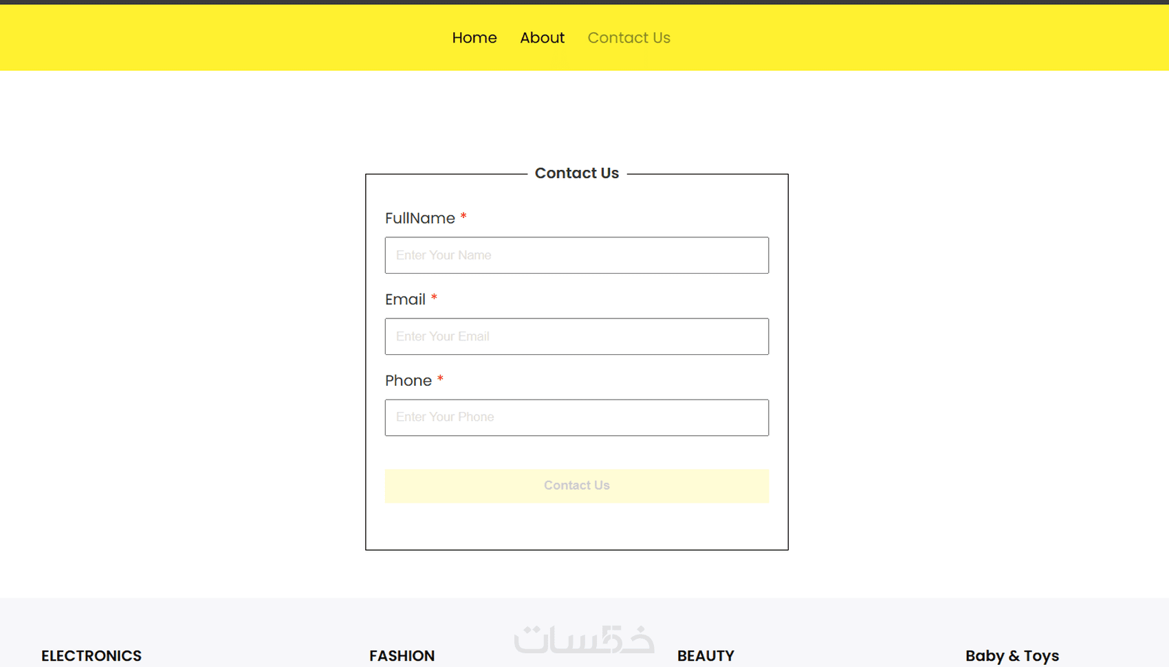 تطوير موقع تجاره باستخدام HTML5 -CSS3-Javasript-Bootstrap - خمسات