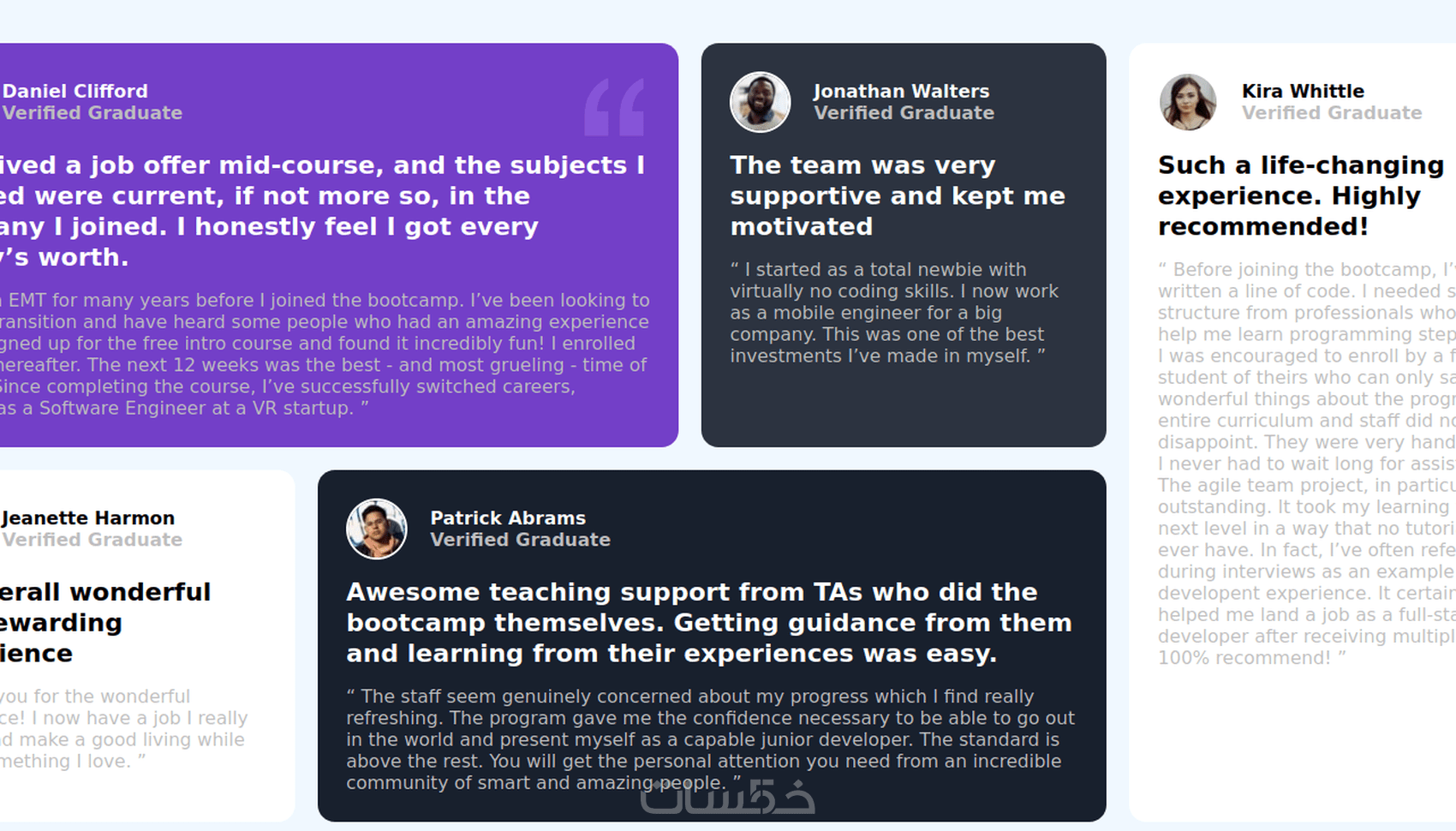 تصميم صفحات المواقع باستخدام HTML5-Bootstrap4-Js-CSS3 - خمسات