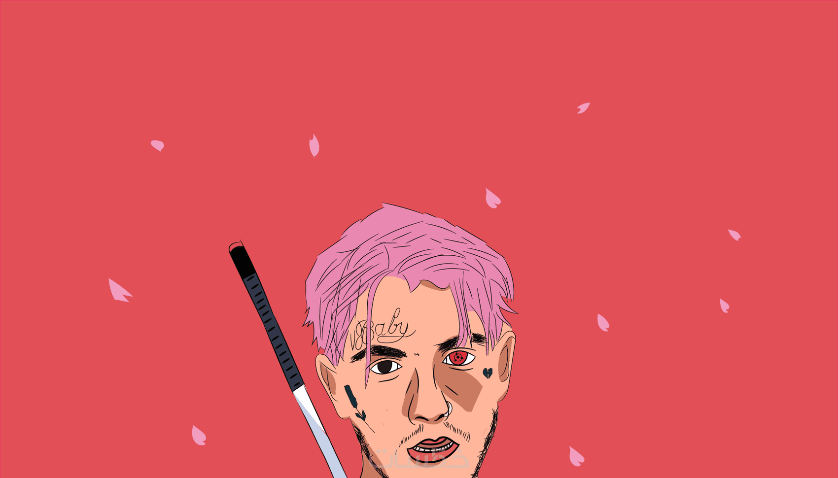 تصميم وجهك او وجه شخص تعرفه على شكل vector art - خمسات