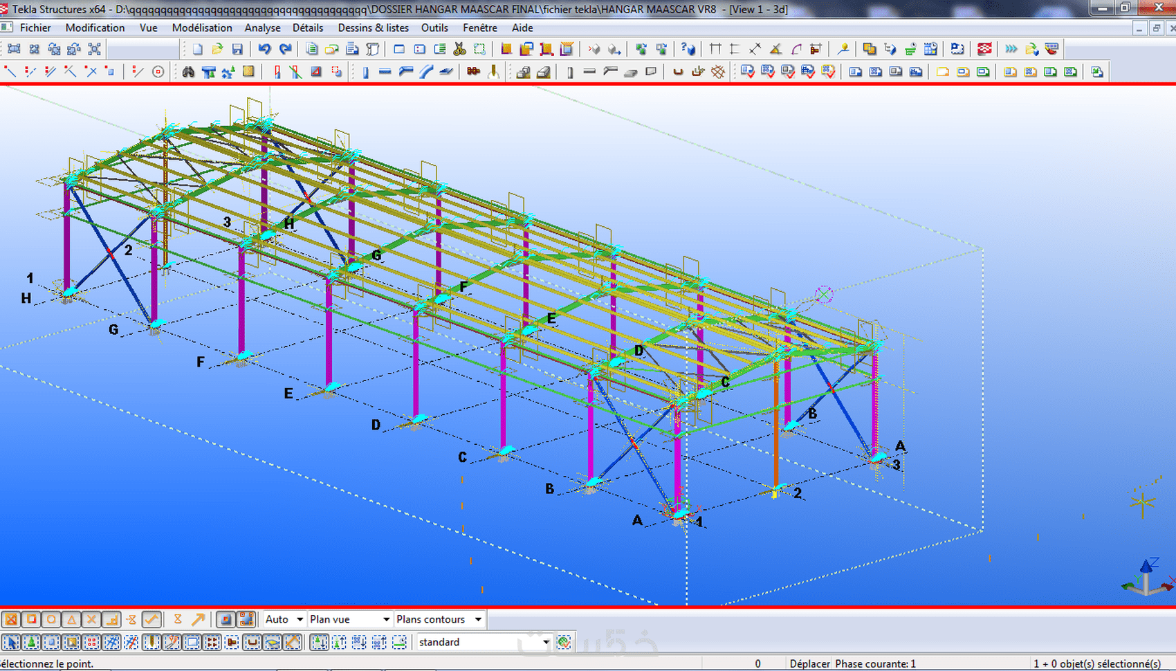 تصميم منشئات معدنية Steel Structure خمسات