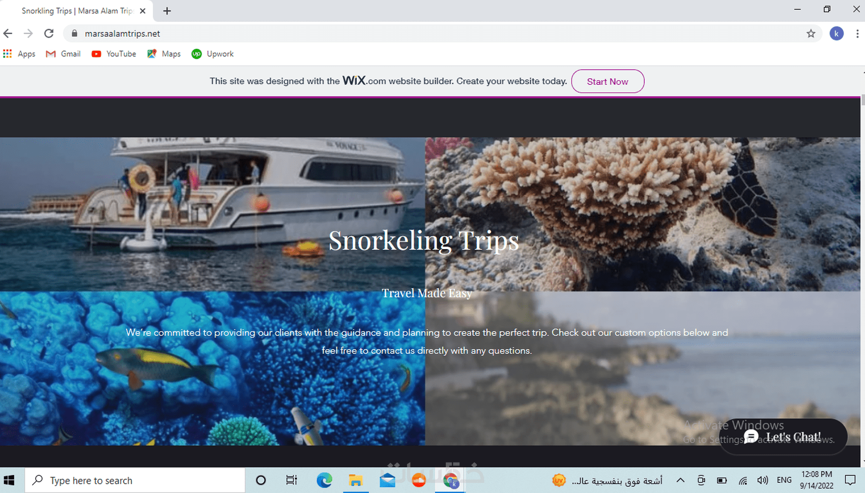 تصميم موقع ألكتروني بأستخدام HTML5 + css + java script - خمسات