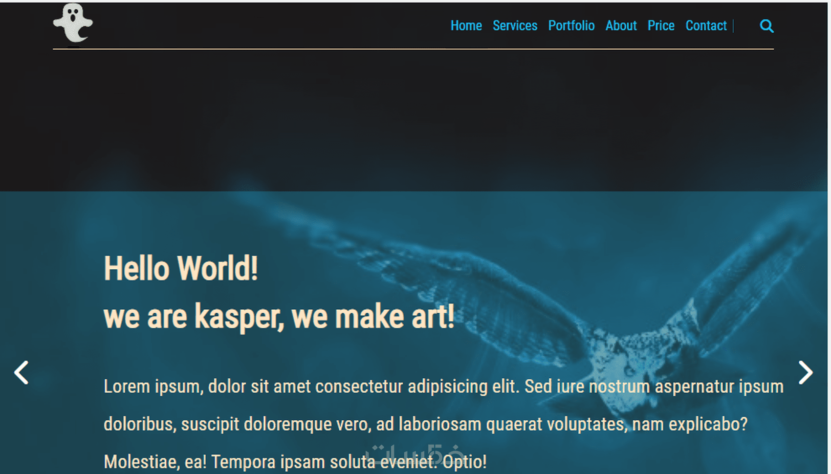 تصميم صفحه لموقع بأستخدام HTML5 , CSS3 , JQUERY , BOOTSTRAP - خمسات