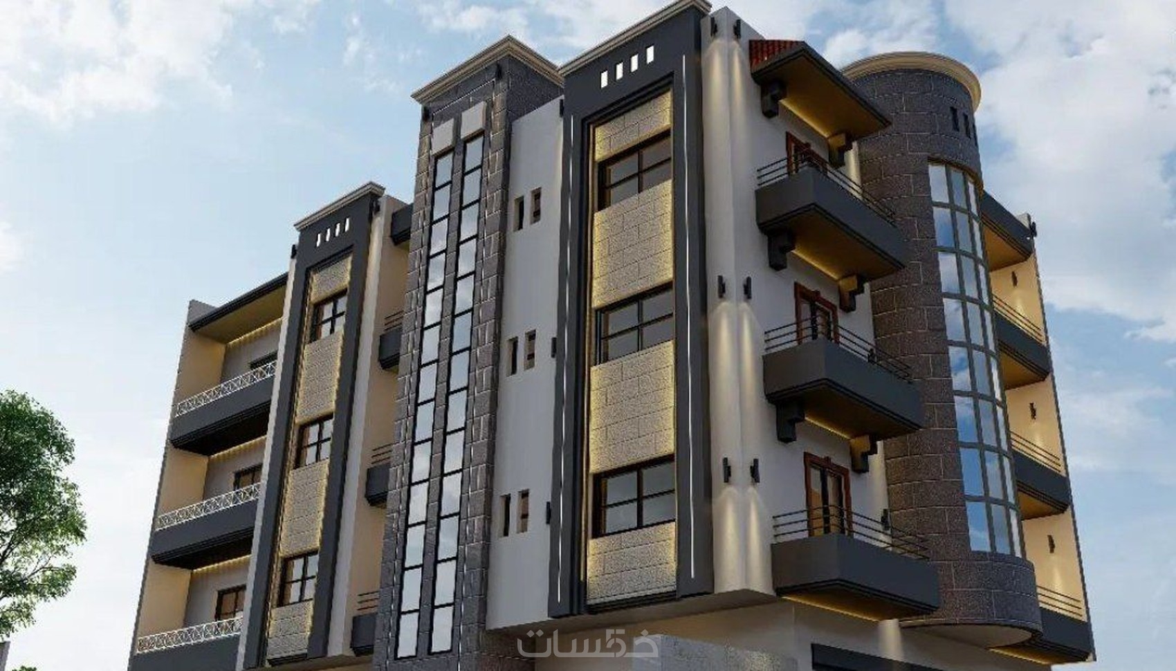 تصميم واجهات معمارية وتصميم خارجي وداخلي - خمسات