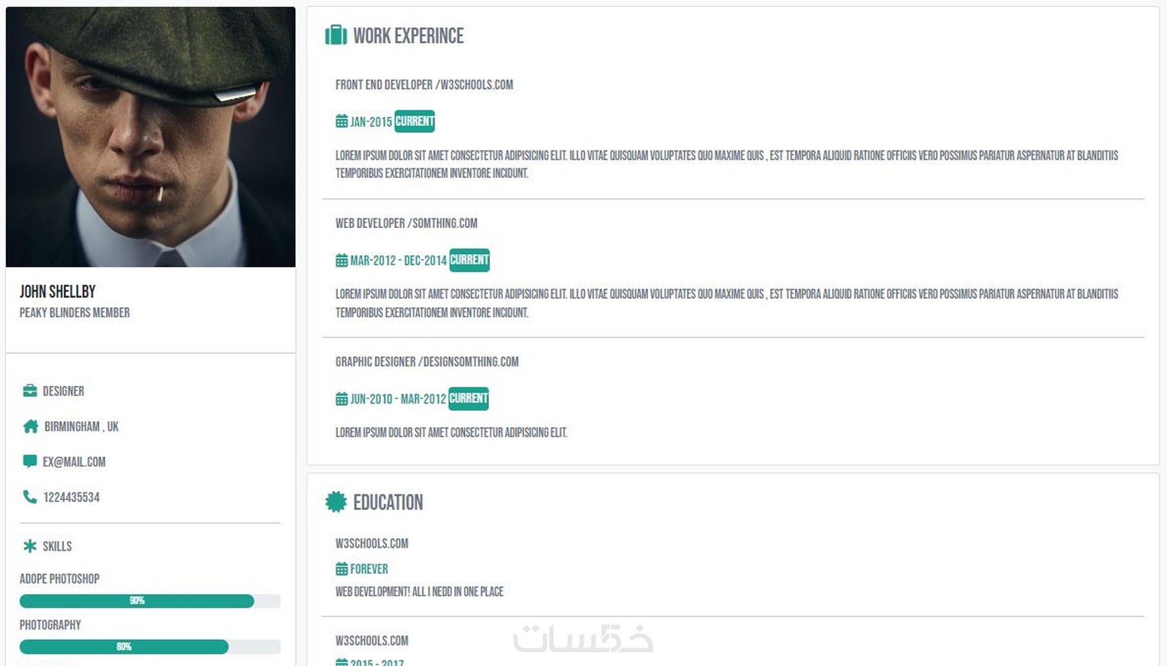 تصميم صفحات ويب احترافية Html Css Bootstrap Javascript خمسات 4766