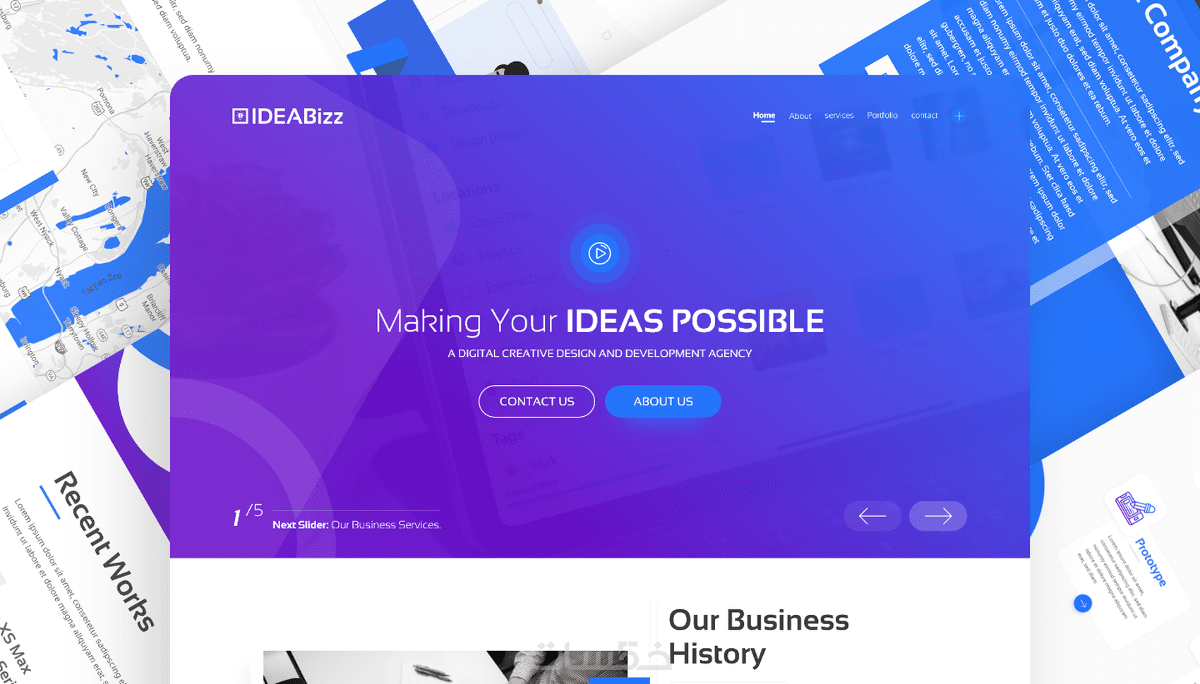 تصميم مواقع ويب HTML, CSS, JS, PHP - خمسات