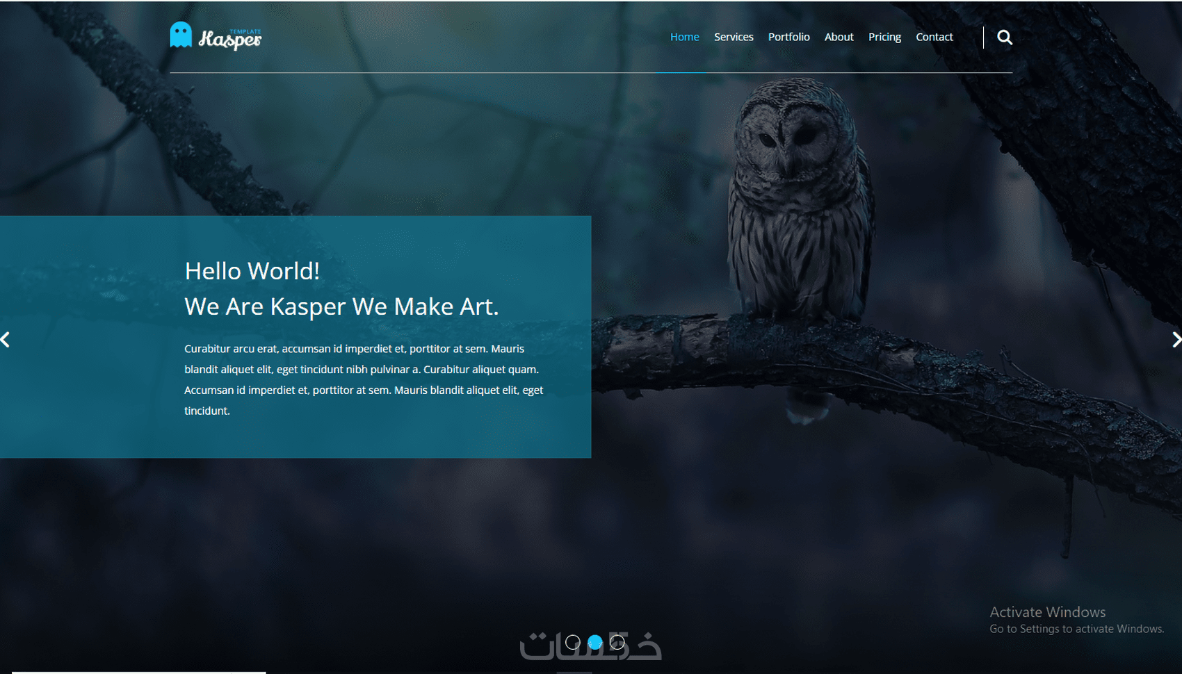 تصميم مواقع صفحة واحدة html5 ,css3 - خمسات