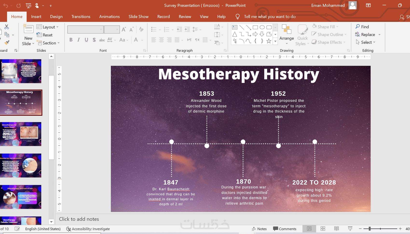تصميم عرض تقديمي مميز و احترافي - خمسات