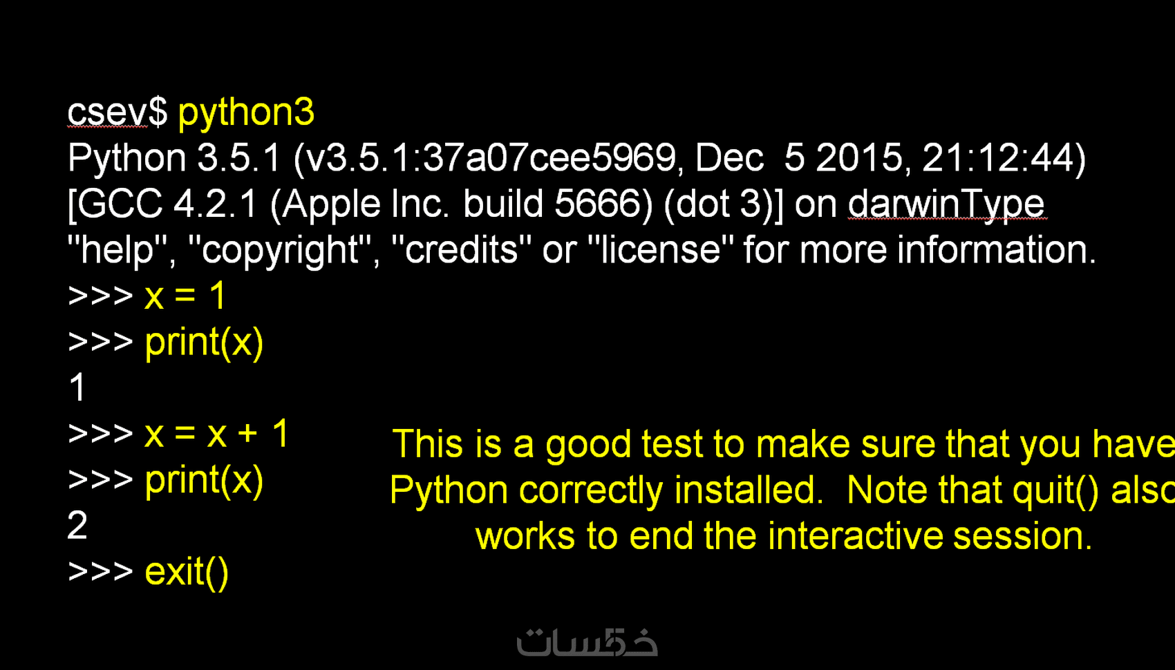 أستطيع أن أعلمك أساسيات لغة الـ Python في ساعة واحدة - خمسات