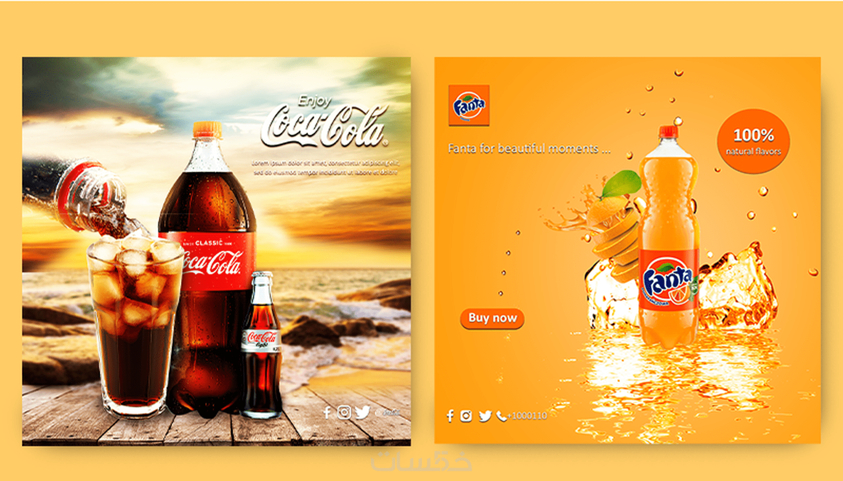 تصاميم إعلانية للسوشل ميديا احترافية تناسب كافة المنصات - خمسات