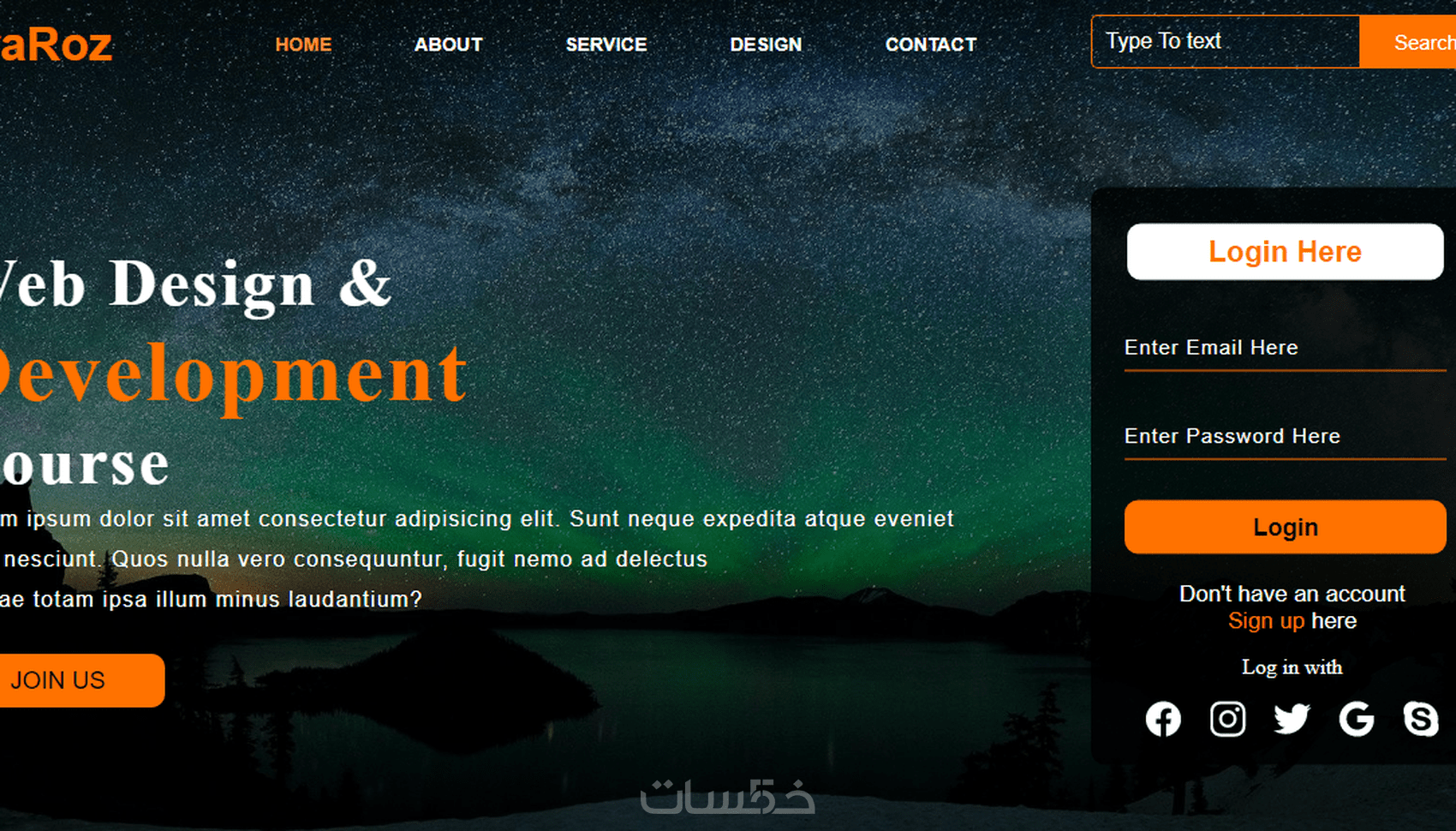 تصميم مواقع html5 ,css3,bootstrap - خمسات
