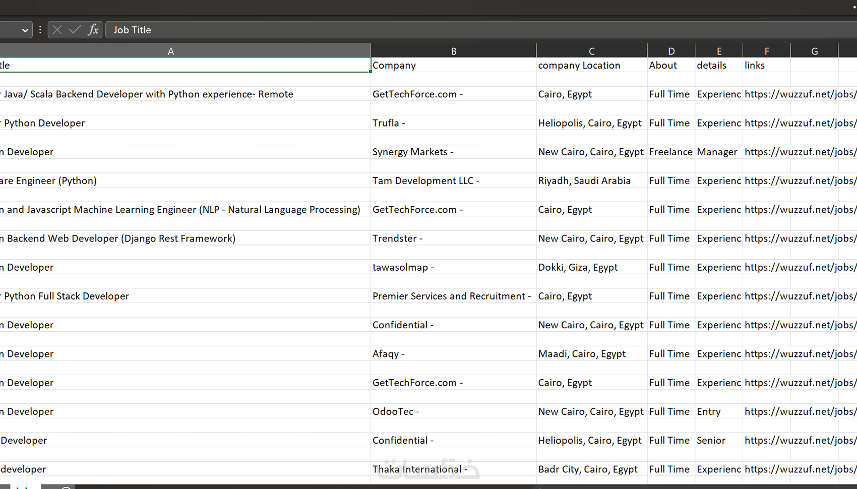 web scraping / استخراج البيانات من المواقع - خمسات