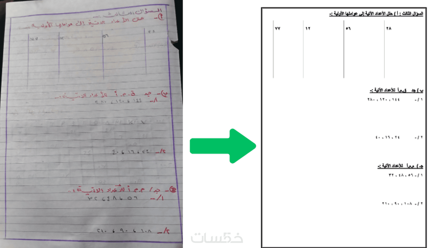 تحويل الصفحات المكتوبة بخط اليد الي ملف وورد Word خمسات