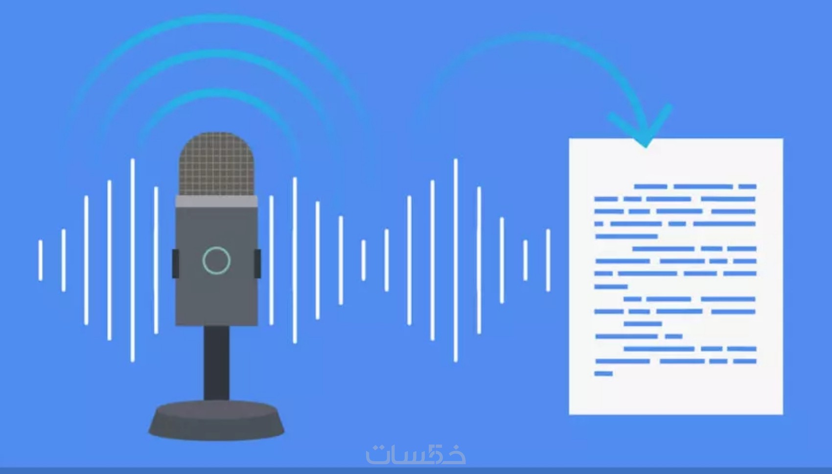 تفريغ نصي لأي محتوى صوتي او فيديو وتحويله إلى ملف Pdf خمسات