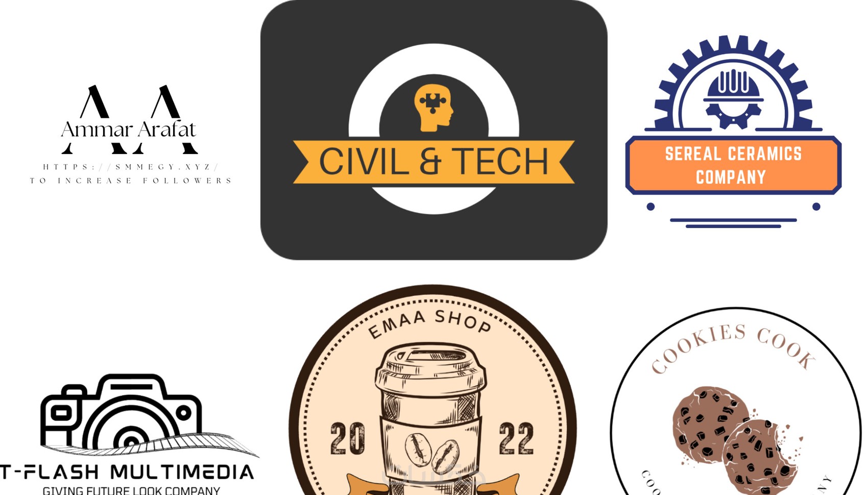 تصميم شعارات لجميع المجالات - خمسات