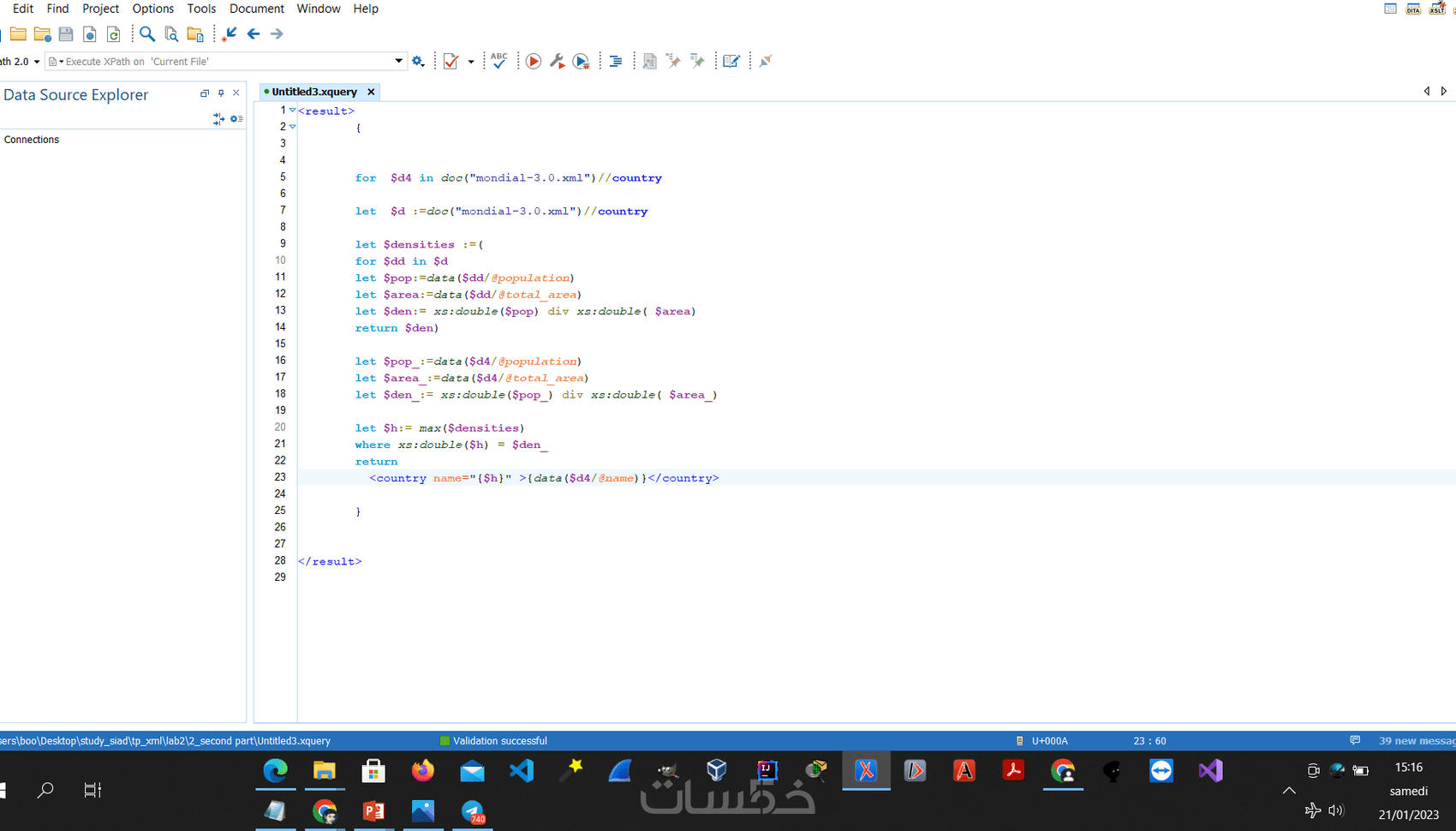 سأقوم بعمل المهامxml, xsd, dtd, xpath, xsl, xquery, json - خمسات سأقوم بعمل المهامxml, xsd, dtd, xpath, xsl, xquery, json - خمسات