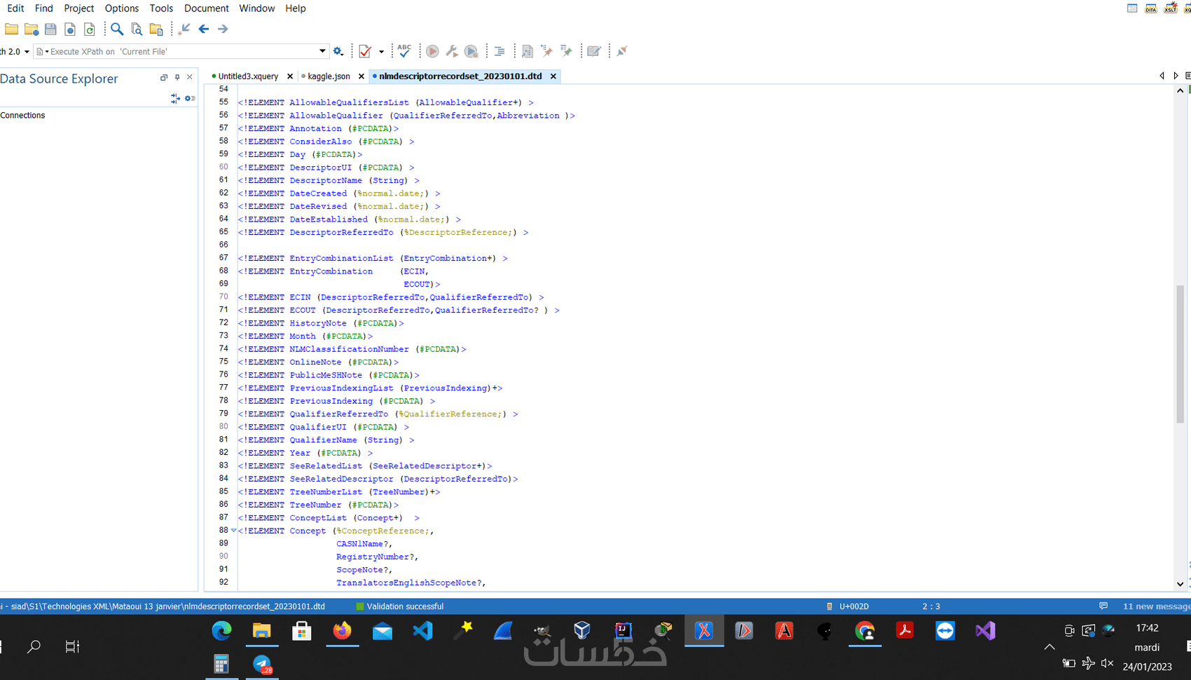 سأقوم بعمل المهامxml, xsd, dtd, xpath, xsl, xquery, json - خمسات سأقوم بعمل المهامxml, xsd, dtd, xpath, xsl, xquery, json - خمسات