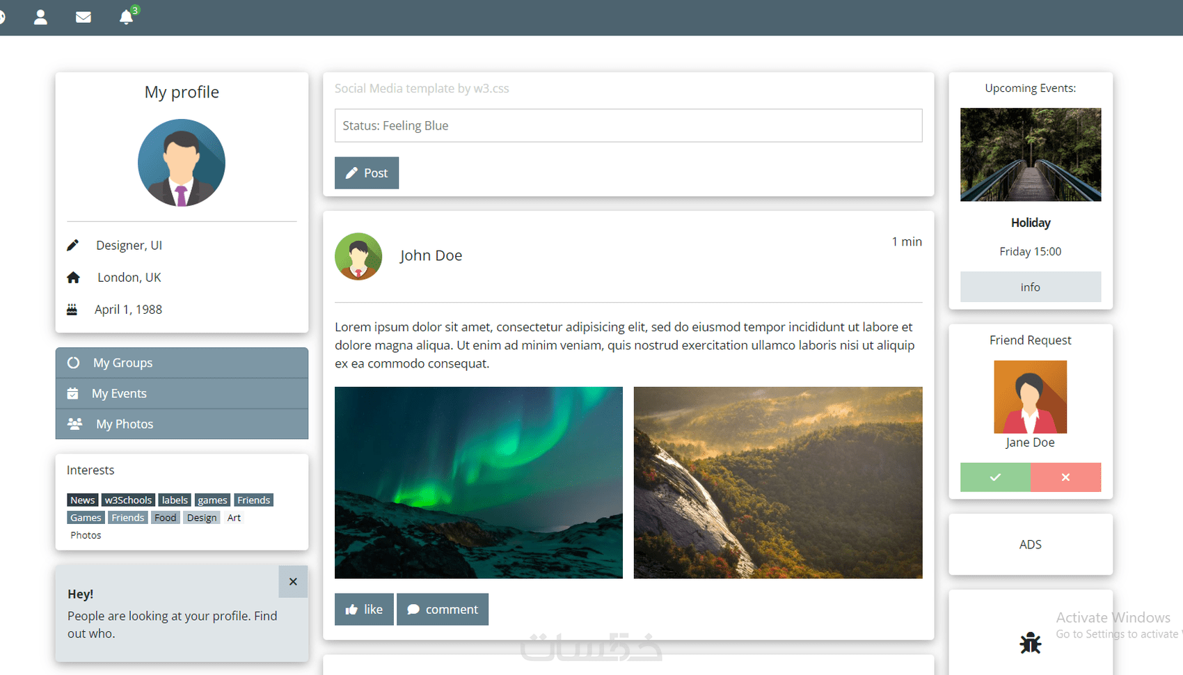 تصميم صفحات ويب احترافية HTML/CSS/Bootstrap/animation - خمسات