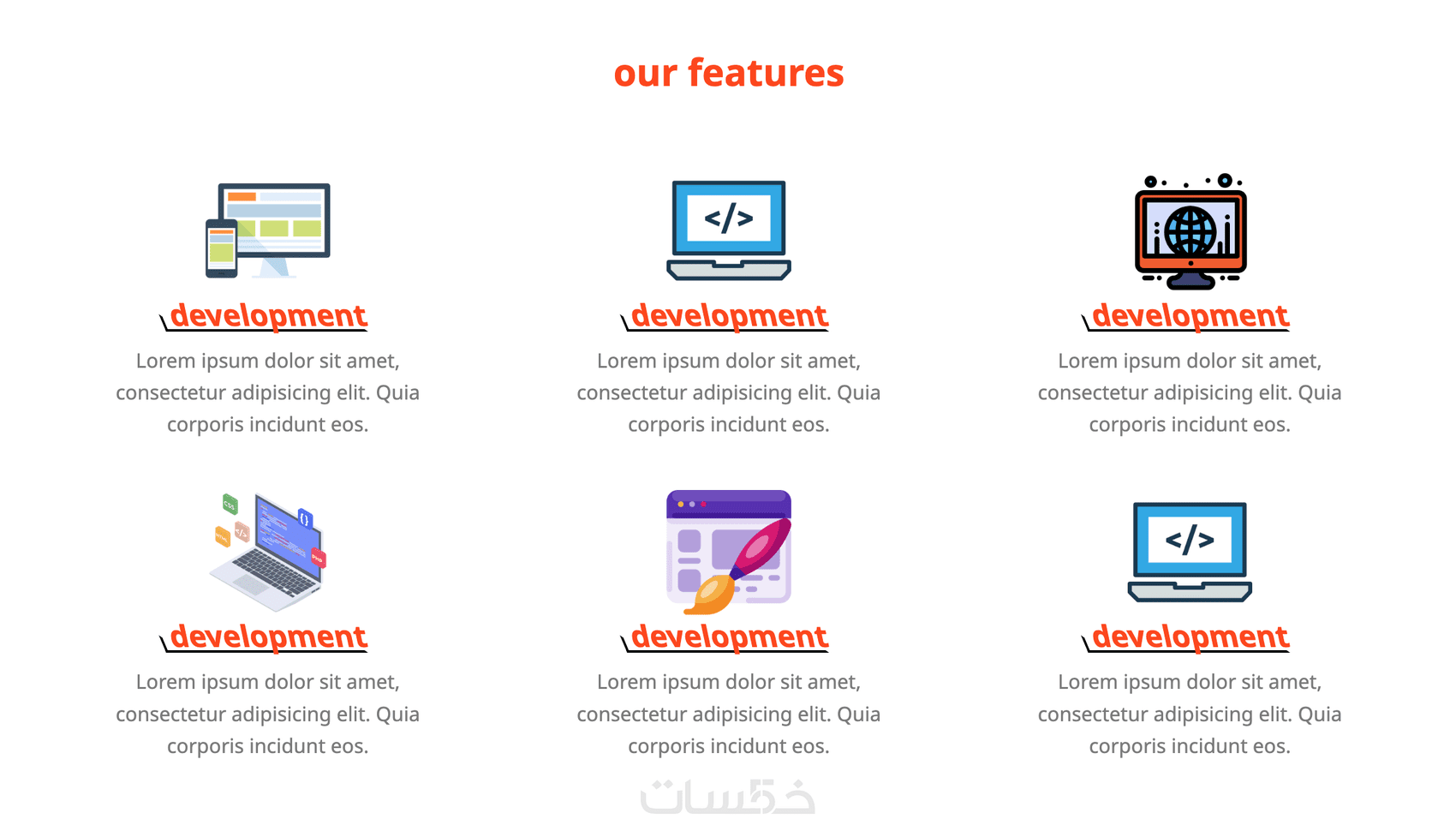 برمجه مواقع باستخدام html , css ,bootstrap - خمسات