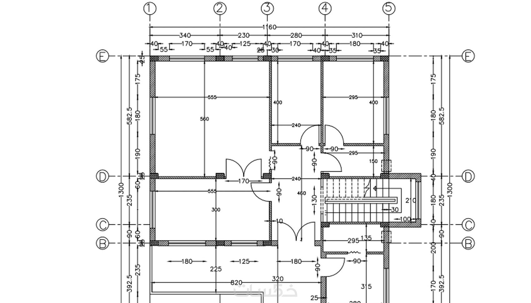 رسم أي مخطط معماري أو وتنفيذي Shop Drawings - خمسات