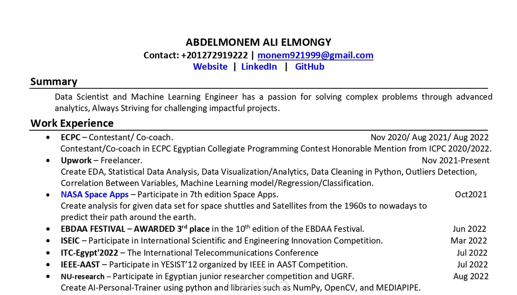 كتابة سيره ذاتيه Cover Letter and CV احترافي - خمسات