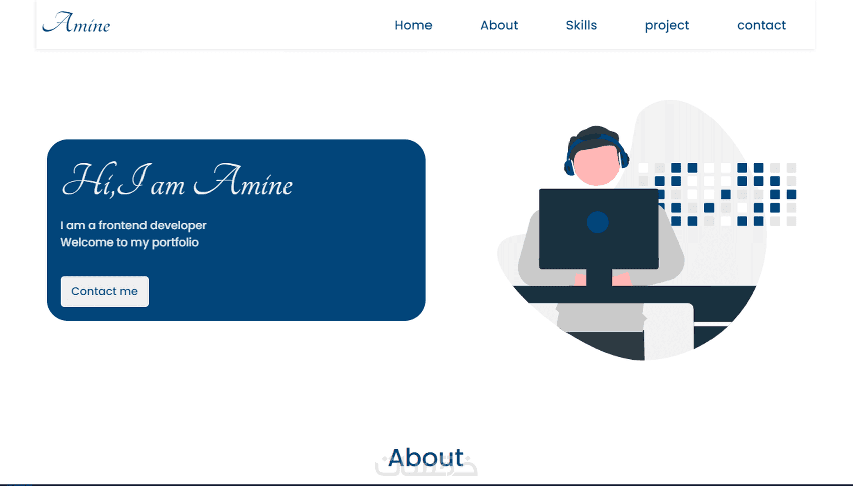 تصميم و بناء موقع html css jquery reactjs - خمسات