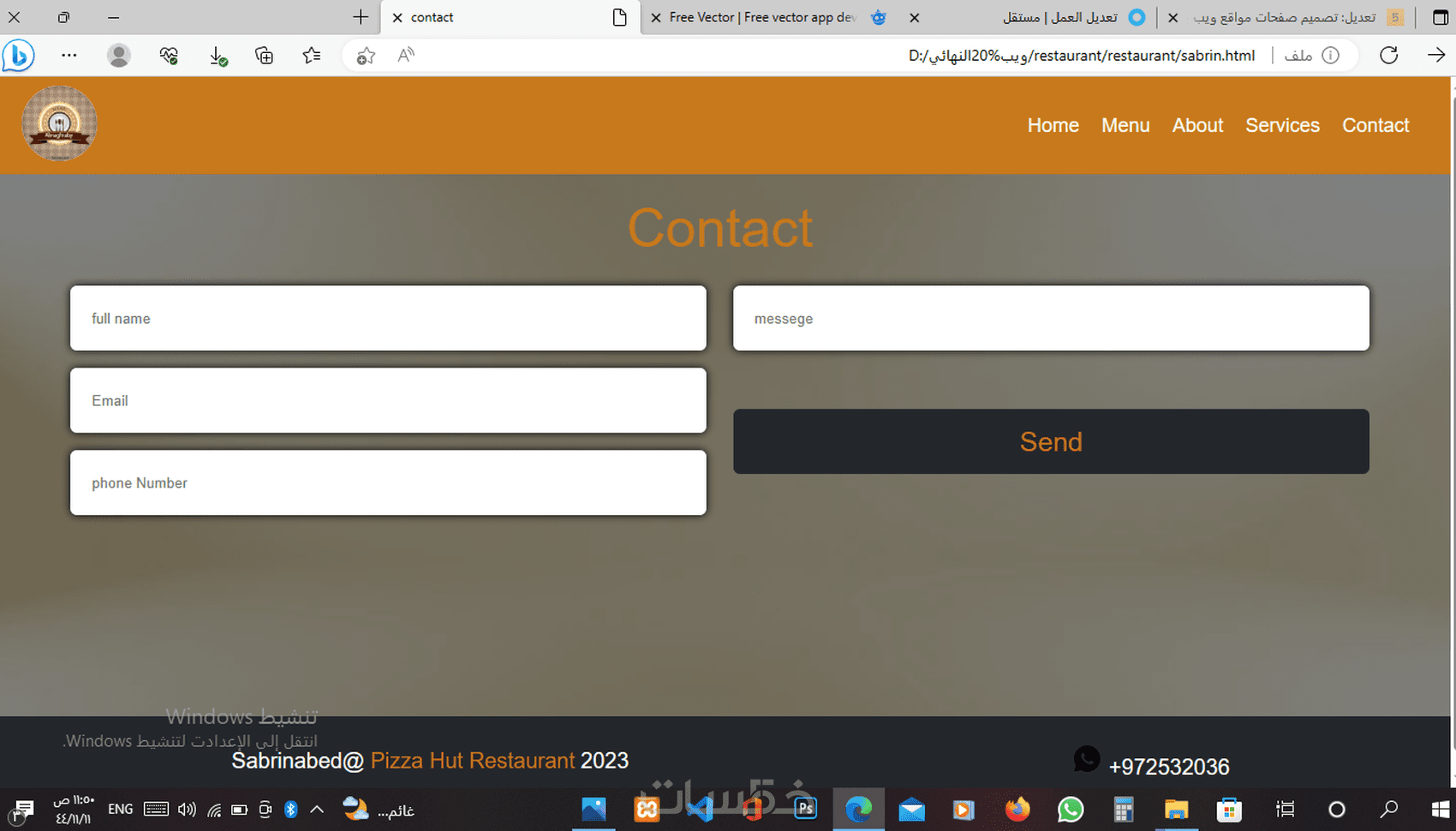 تصميم صفحات مواقع ويب بلغة HTML , CSS - خمسات