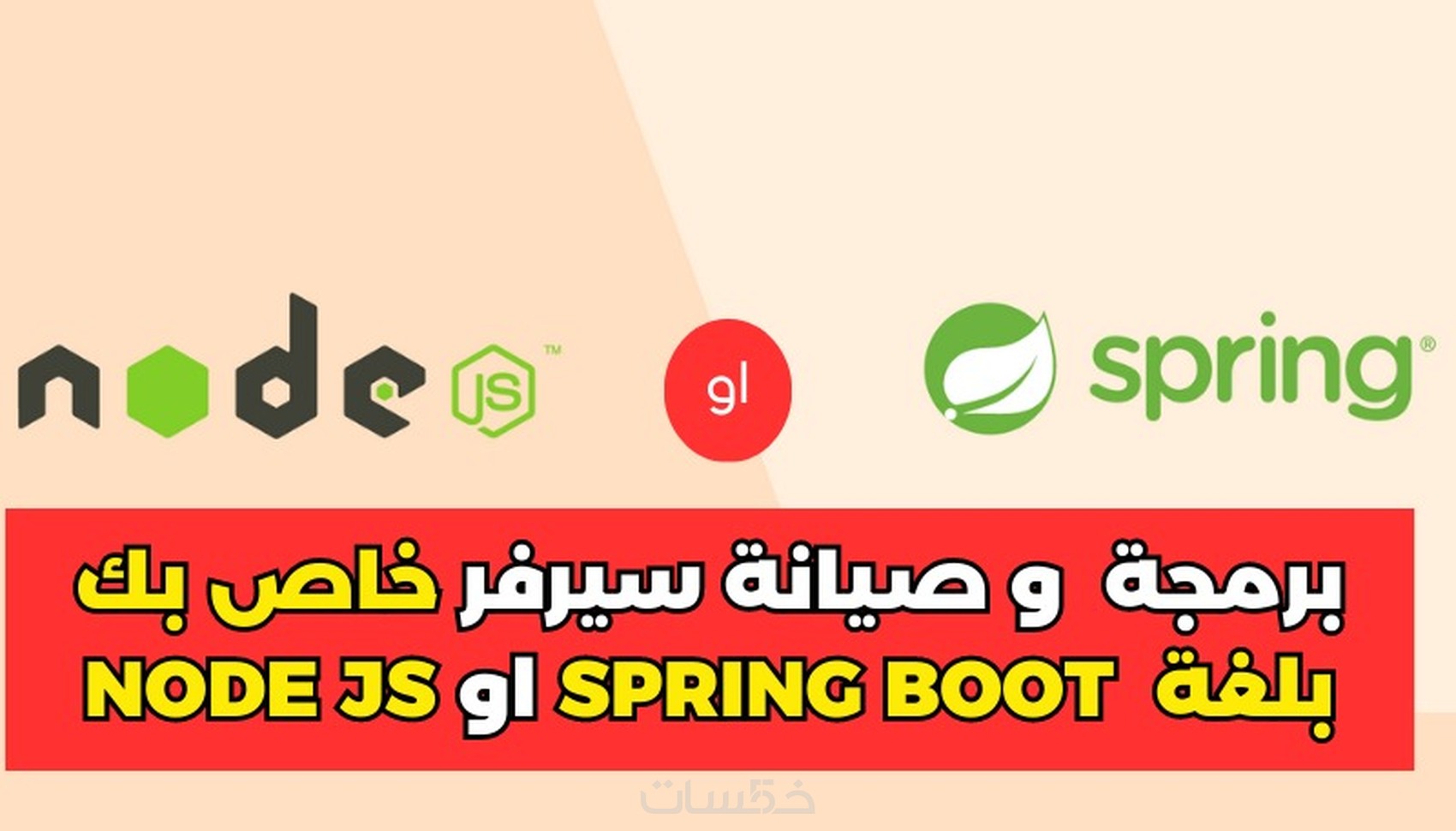 برمجة و صيانة سيرفر خاص بك بلغة Spring boot && Node js - خمسات