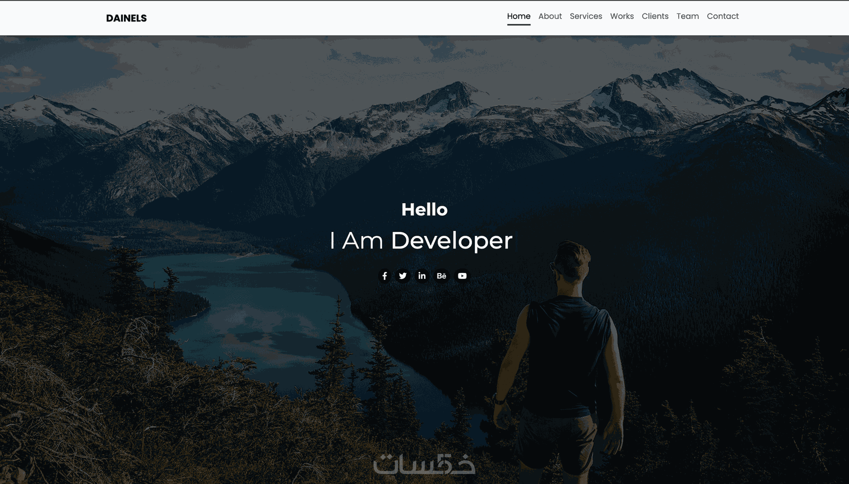 تصميم موقع متجاوب HTML5 CSS3 Bootstrap Js - خمسات