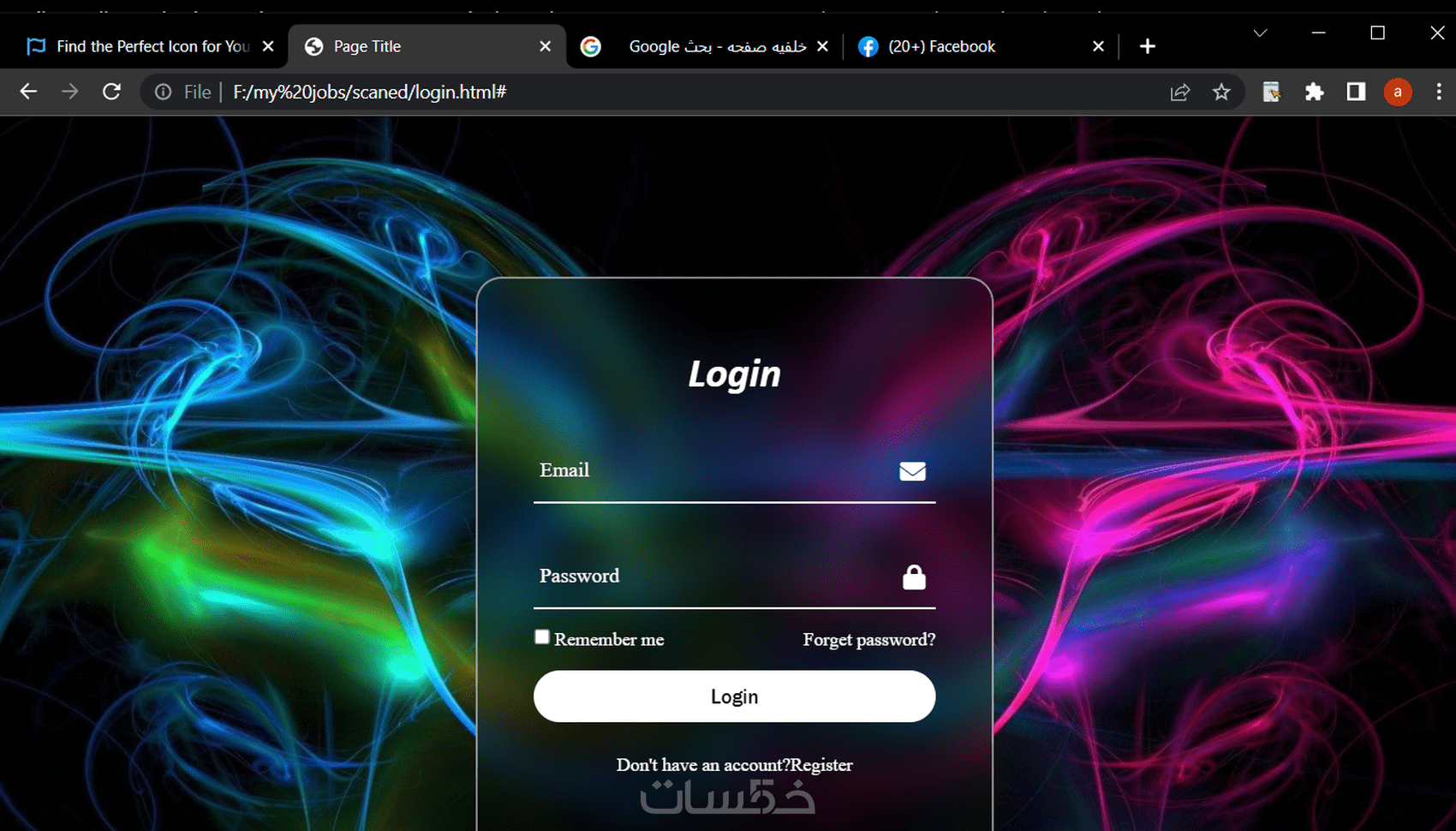 تصميم موقع متجاوبHTML5 & CSS3 & Bootstrap & JQ - خمسات