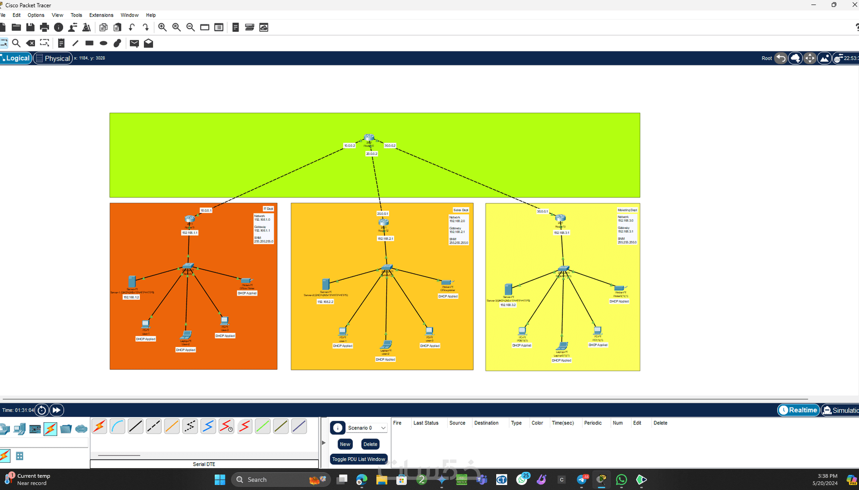 تصميم و برمجة الشبكات باستخدام Cisco Packet Tracer خمسات
