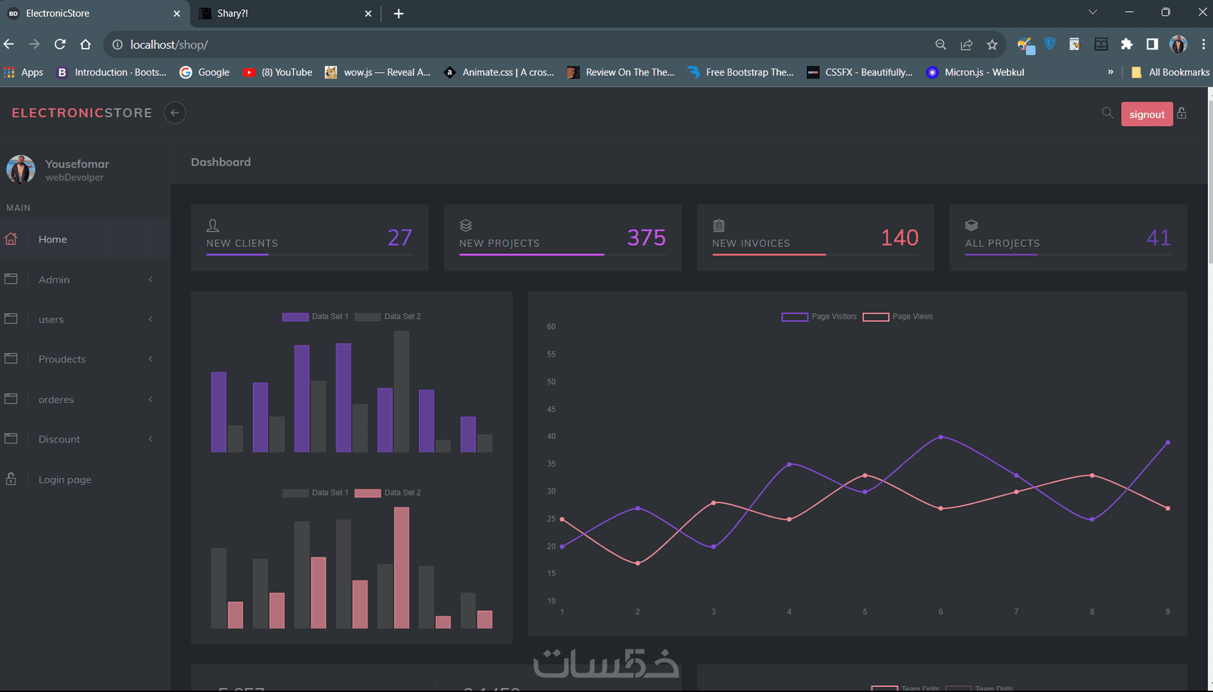 تصميم او برمجة موقع HTML+ CSS3 + JavaScript + PHP + MySql - خمسات تصميم او برمجة موقع HTML+ CSS3 + JavaScript + PHP + MySql - خمسات