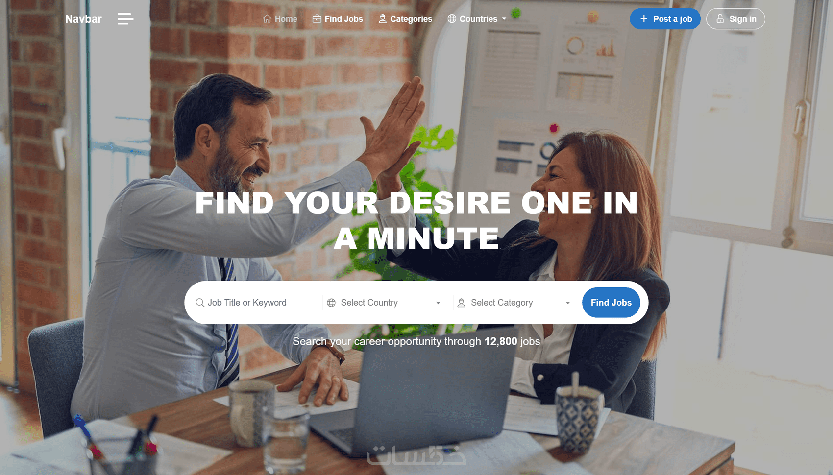 تصميم موقع متجاوب HTML5 CSS3 Bootstrap JQ - خمسات